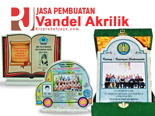 Buat Vandel Akrilik Custom Berkualitas di Riz Plakat