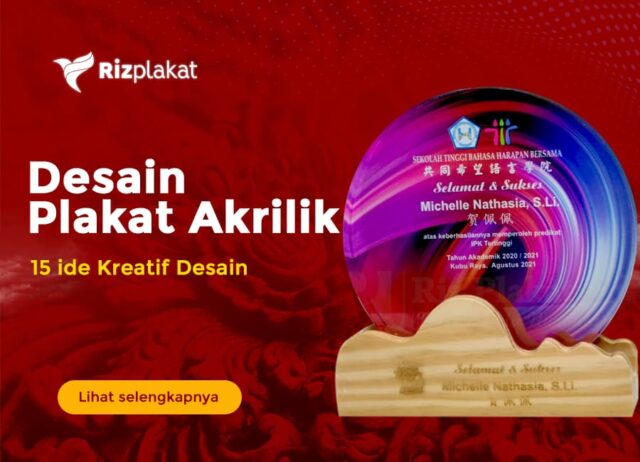 15 Ide Desain Plakat Akrilik Paling Kreatif dan Terpopuler