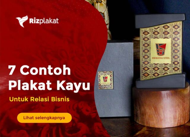 Ini Dia Contoh Plakat Kayu Premium untuk Relasi Bisnis